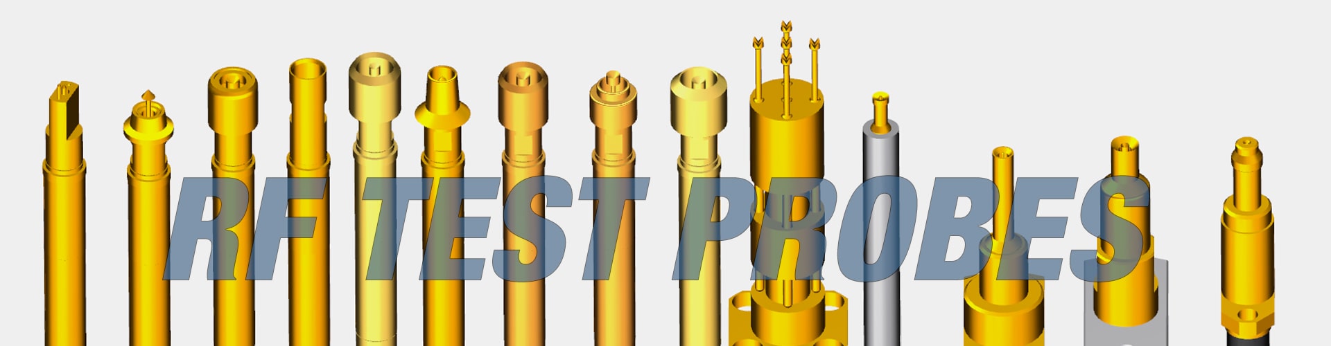 Spring contact probes and RF contact solutions