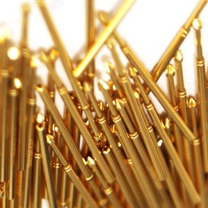 Spring contact probes and RF contact solutions